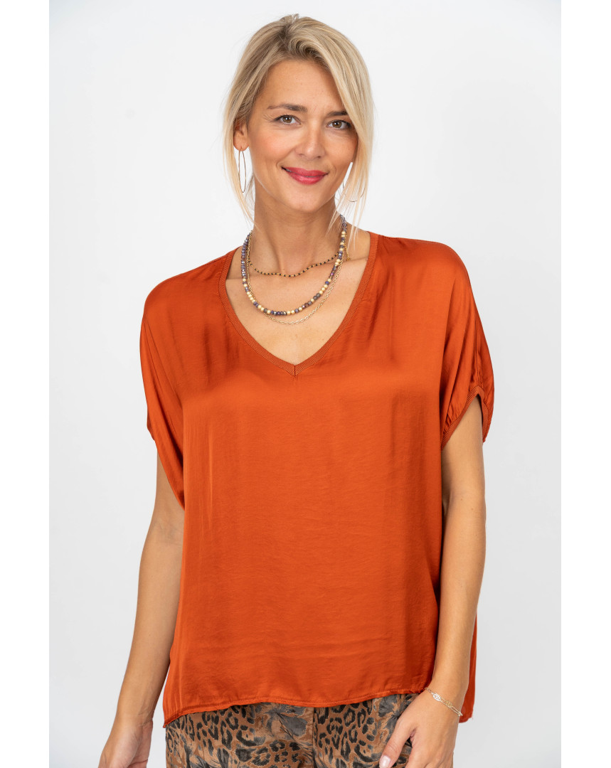 Flowy Satin Blouse